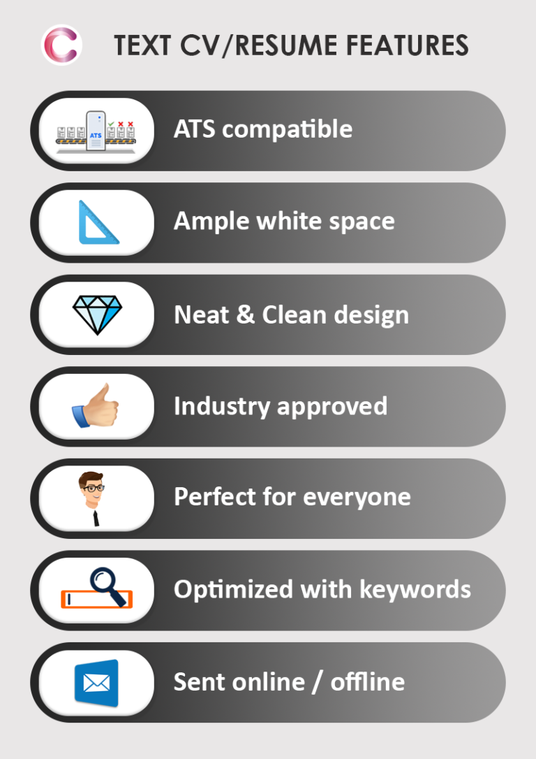 Text CV/Resume – My CV Designer